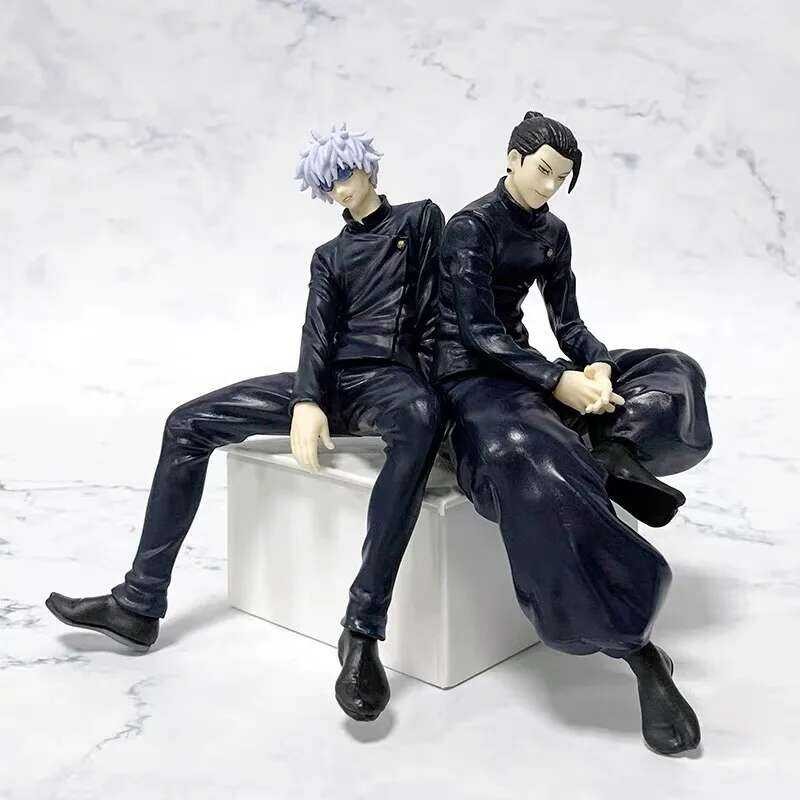Satoru Gojo Statue Jujutsu Kaisen Figure Geto Suguru Sitting Posture ...