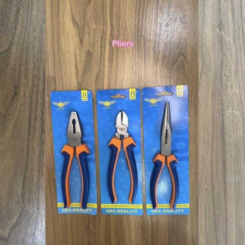05C Combination Pliers / Long Nose Side Cutting 8" Hawk USA Quality ...