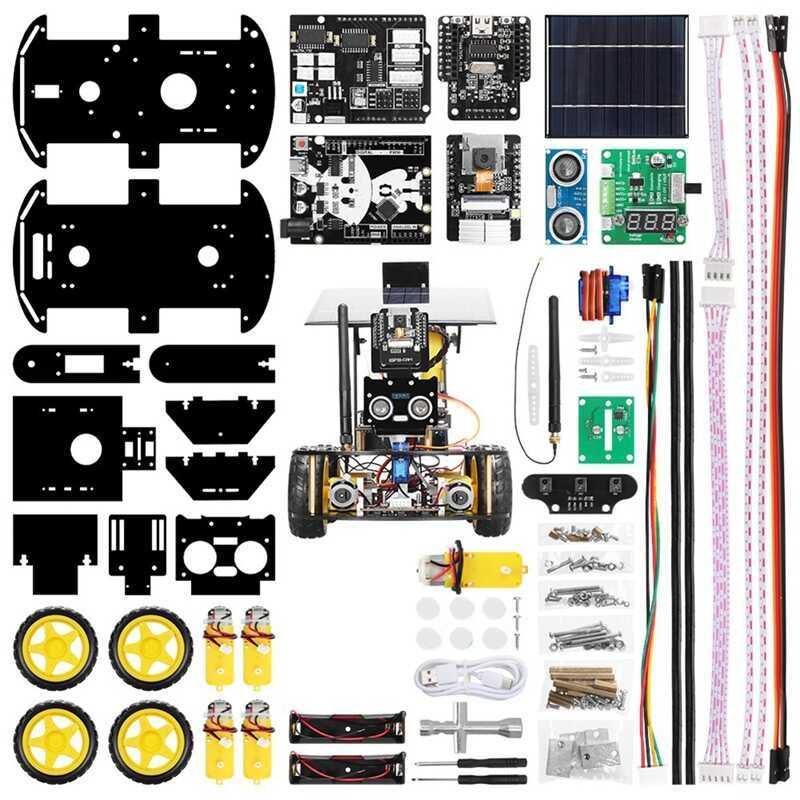 605 Programmable Robot Car Kit For Arduino Profesional Esp32 Cam Solar Tracking And Charging Set ...