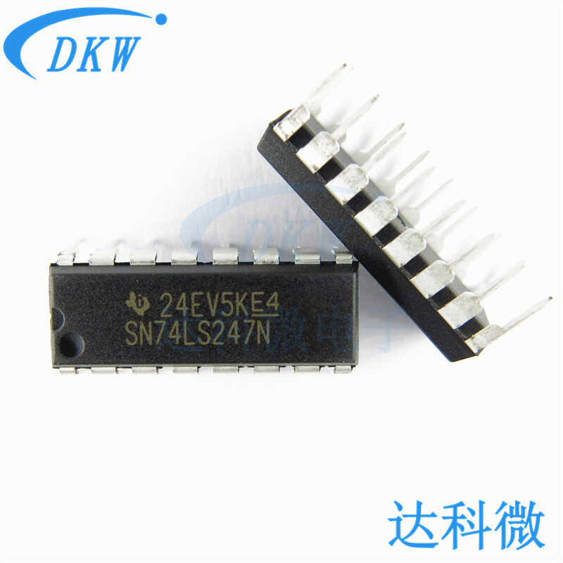 SN7447N DIP-16 HD7447P TI/Texas 7-segment display driver IC 7447 ...