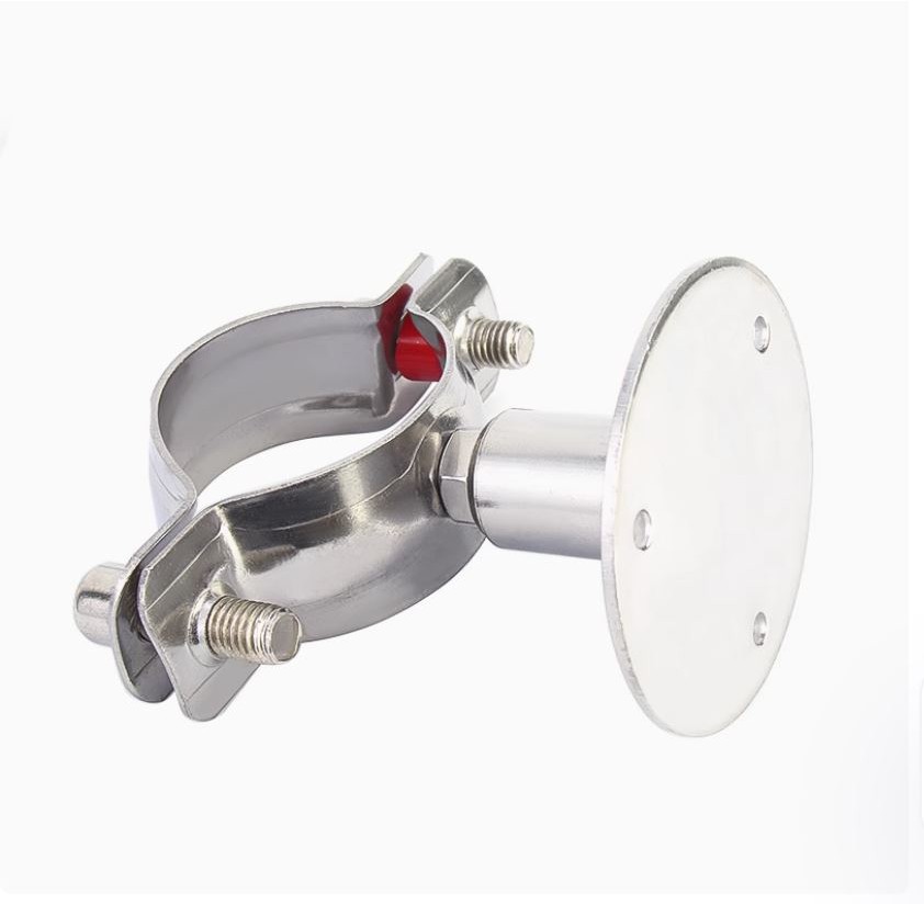 304 stainless steel pipe clamp fixed pipe bracket adjustable pipe clamp ...