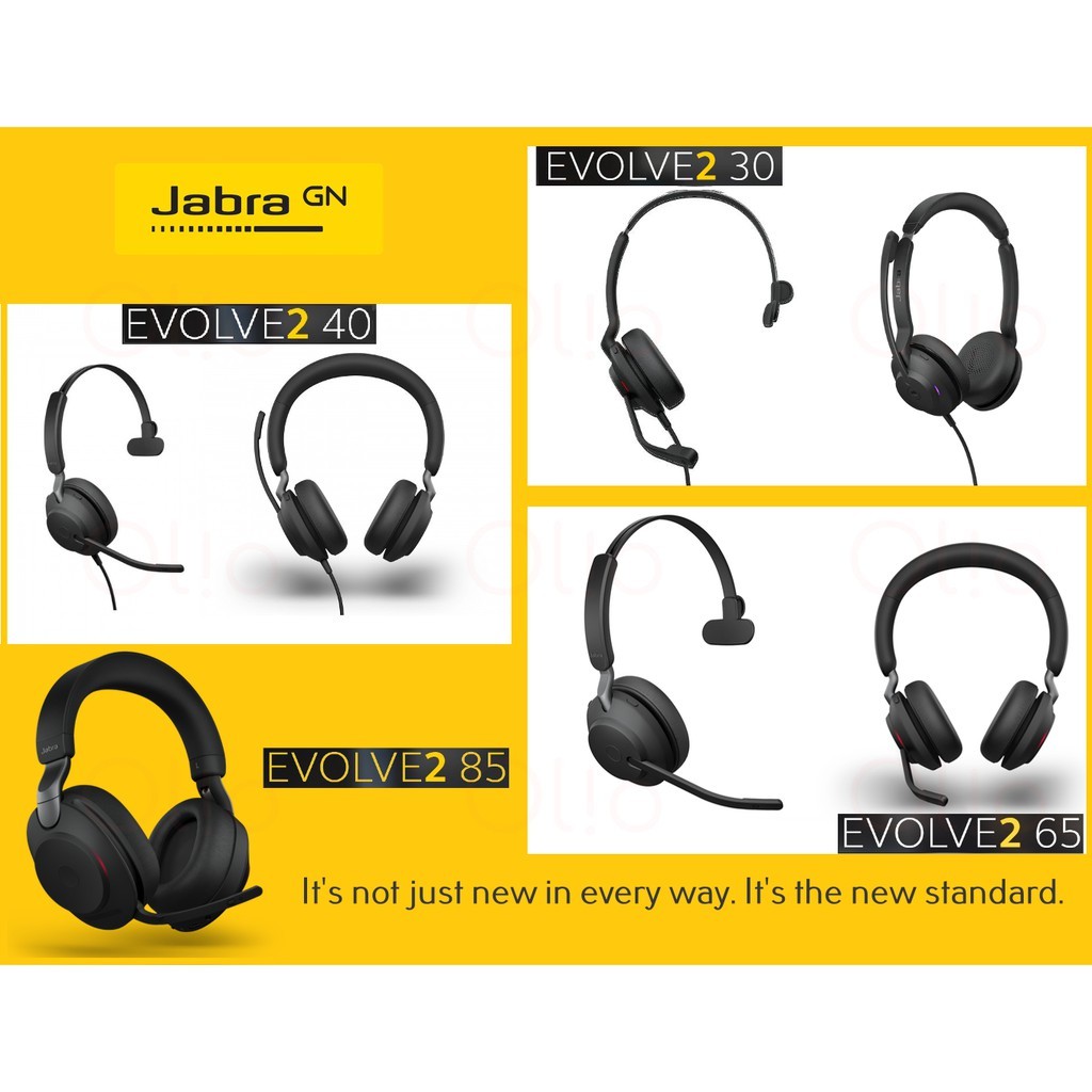JABRA Headsets (EVOLVE2 40, 65, 75, 85 Series - NEW Release 2020 ...