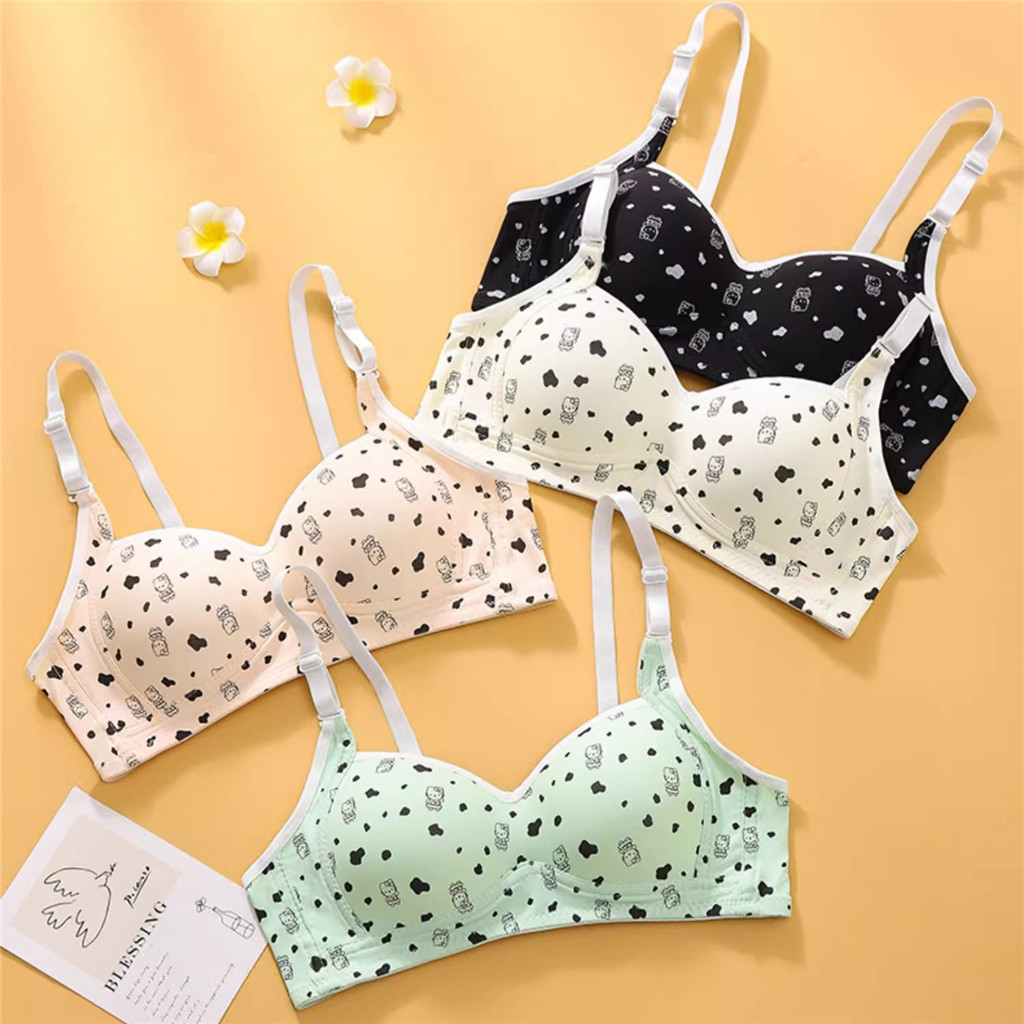 32-38AB Small Breasts Women's Bra Seamless Soft Wireless Underwear Girl ...