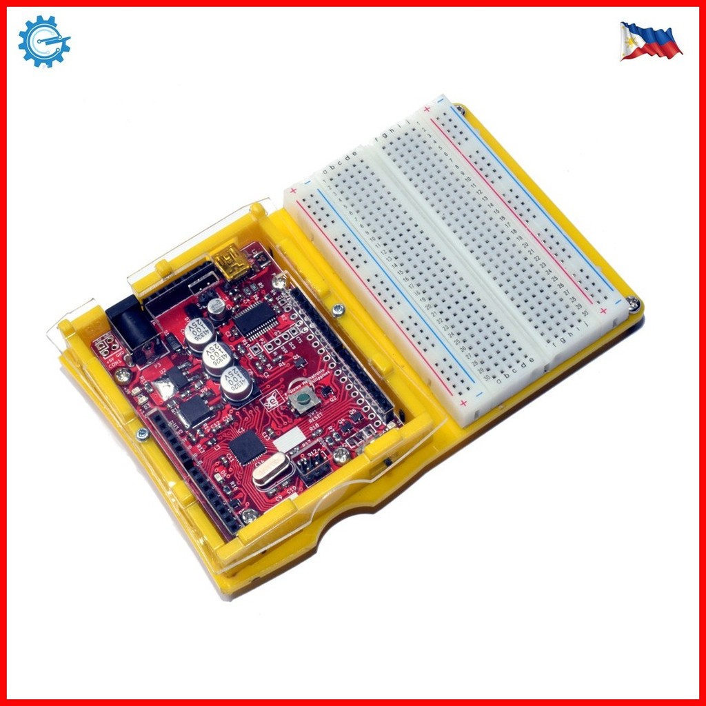 ☪ ♣ e-Gizmo Breaded Gizduino Plus - ATMEGA644P Breadboarding Station ...