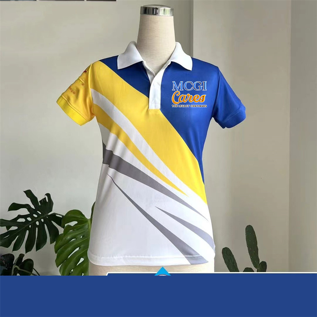 MCGI Polo Shirt V8: Iconic Blue and Orange Design, Showcasing the ...