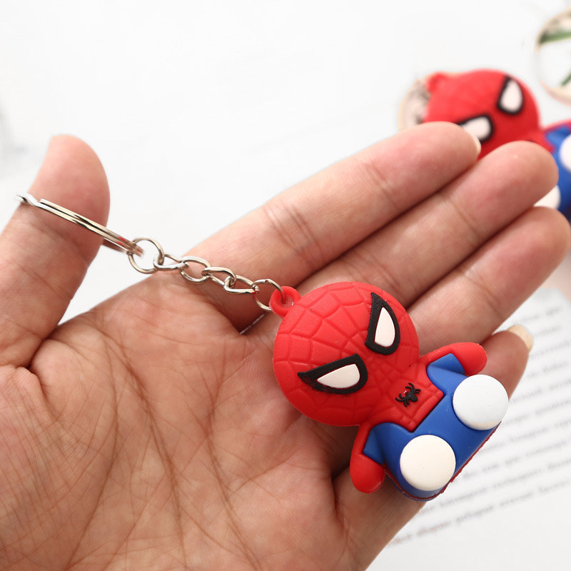 3D Cartoon Cool Spider Man Keychain Spider Man Keychain Spider Man ...