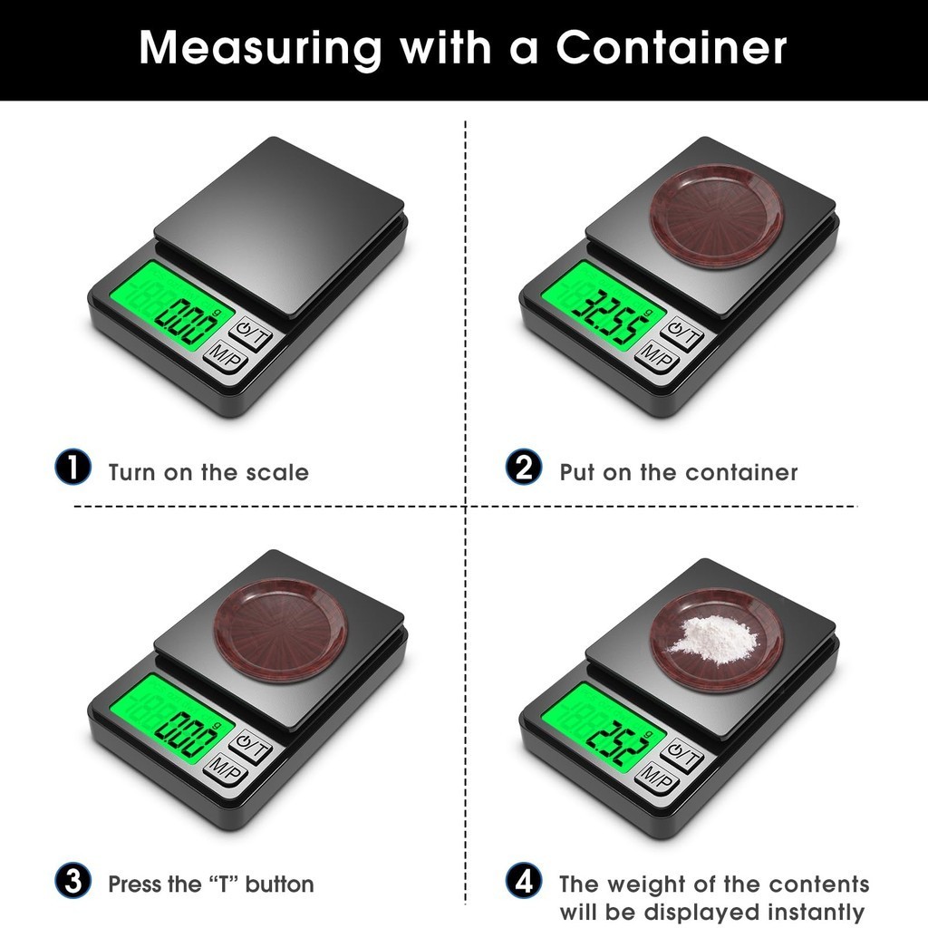 Precision Digital Scales,Mini Electronic Scale, Portable Lightweight ...