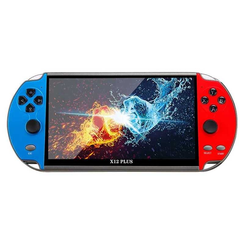 X12 Plus ⭐Aa Handheld Game Console 10000 Games 7.1Inch HD Screen Retro ...