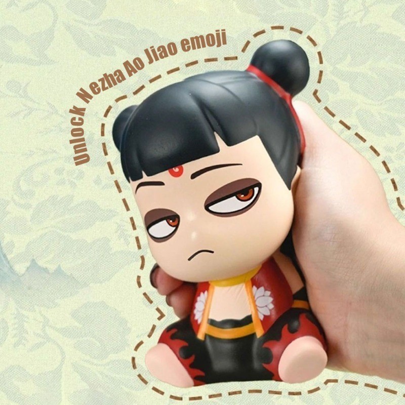 Kawaii Anime Ne Zha 2 Squishy Toys for Kids Antistress Ball Squeeze ...
