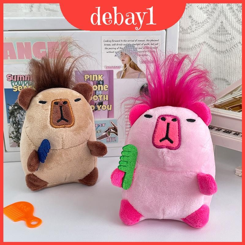Brown And Pink Mini Capybara Plush Toy Cute Kids For Collectible ...