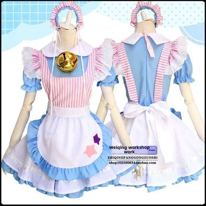 Yy Blue Cute Cat Cosplay Costume Anime Outfit Japanese Style Women's ...