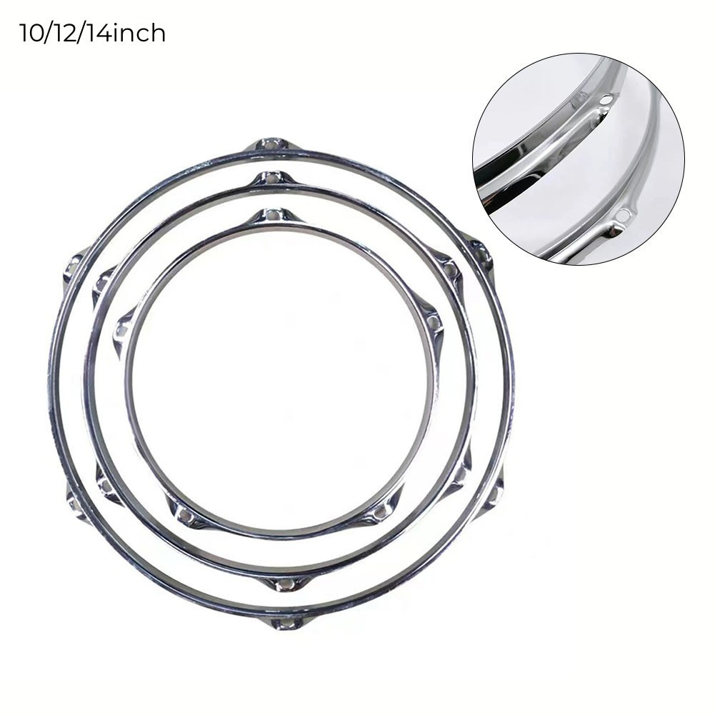 JTFY Heavy Duty Rim Guard Metal Drum Hoop/Rim Protector Batter Hoop ...