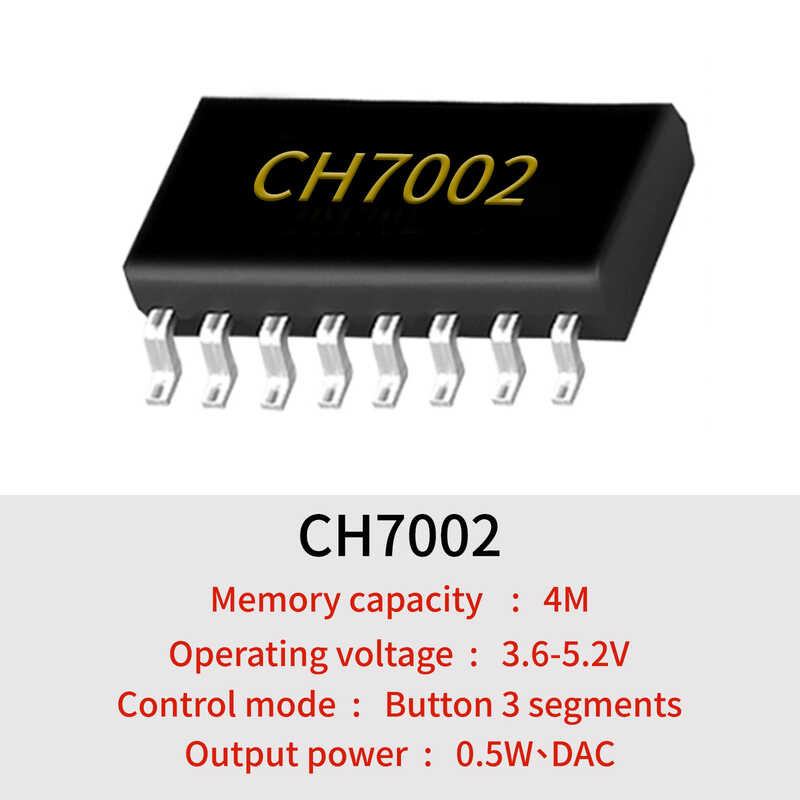Ch7002 2C8 Voice Chip,4Mb High Quality Sound Chip With Programmable Key ...