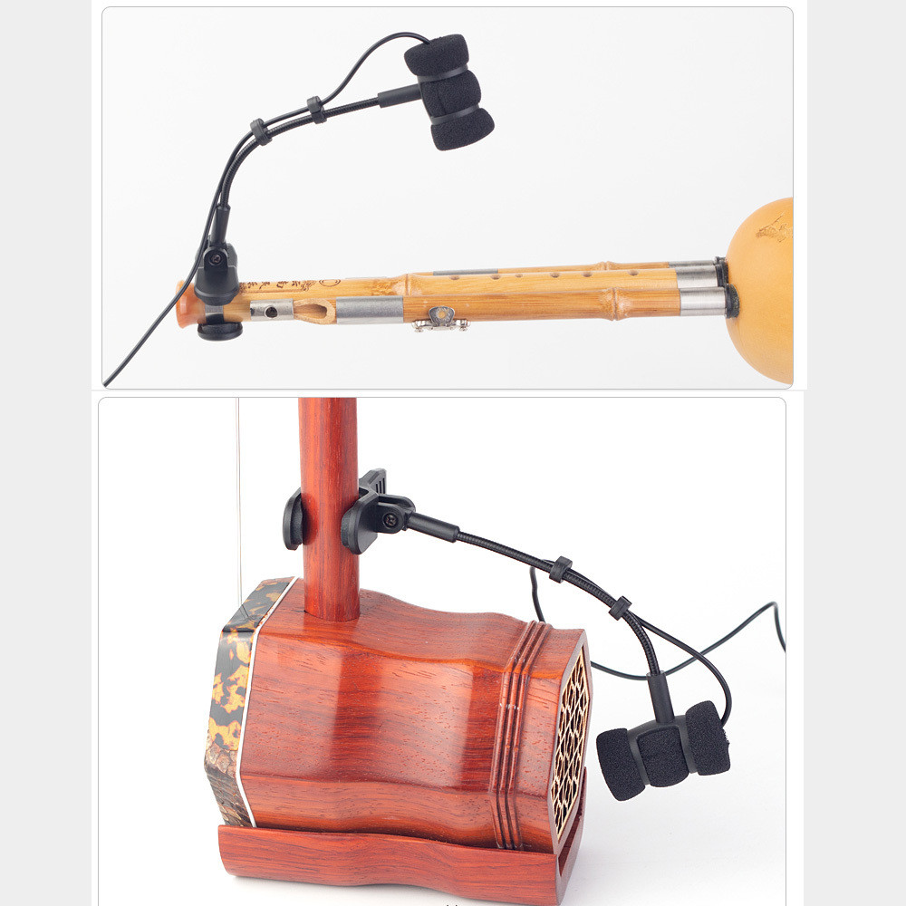 Microphone Brackets Mic Clip On Flute Oboe Piccolo Hulusi Erhu Xiao ...