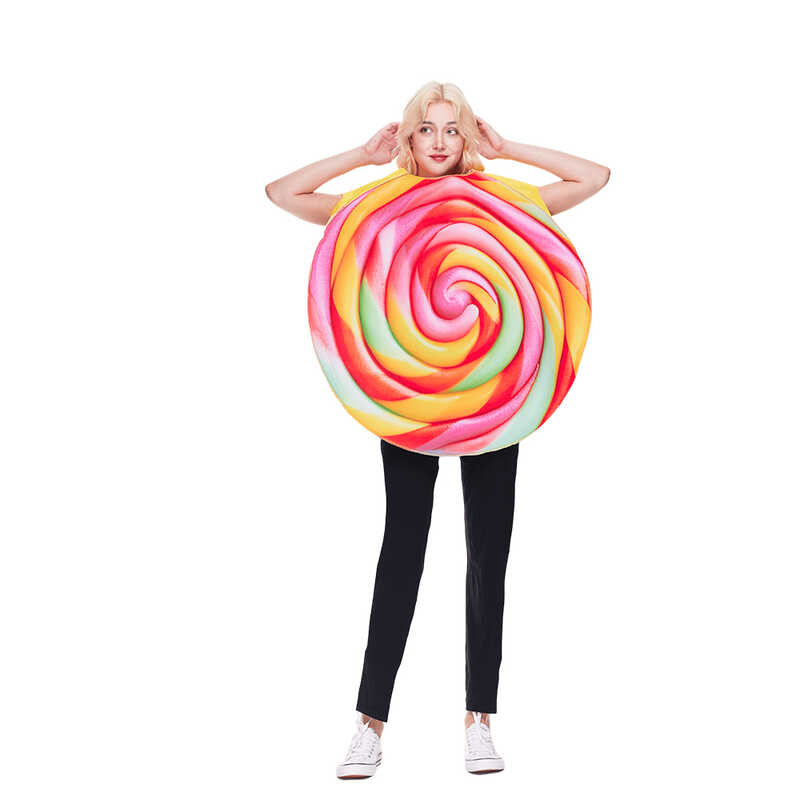 Adult Lollipop Costume Halloween Raiow Candy Outfits For Men And Women ...