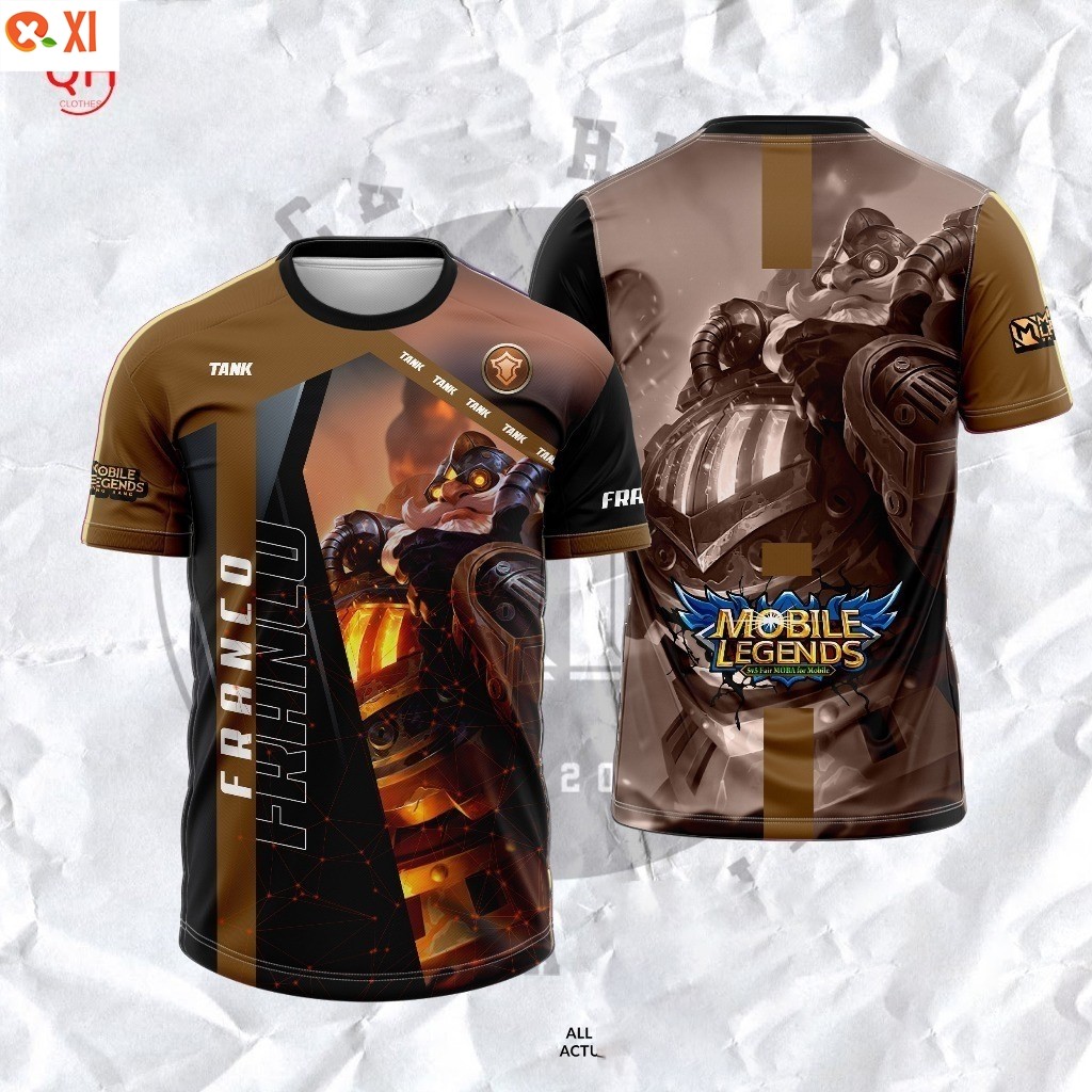 xile9 Summer Round Neck Outfit Full Sublimation Mobile legends 3D shirt ...