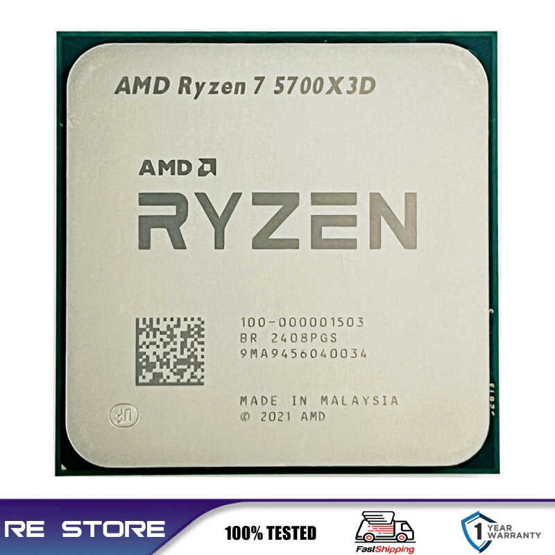 R7 5700X3d AMD Ryzen 7 3.0Ghz 8-Core 16-Thread CPU Processor 7Nm LGA ...
