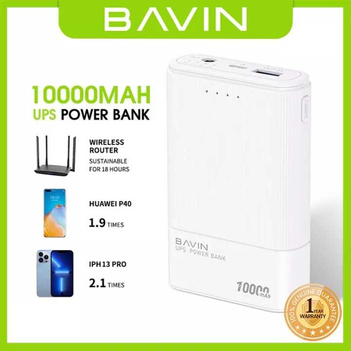60 BAVIN Pc037 10000Mah Powerbank Fast Charging Universal Compatibility W/ UPS Power Supply Para ...