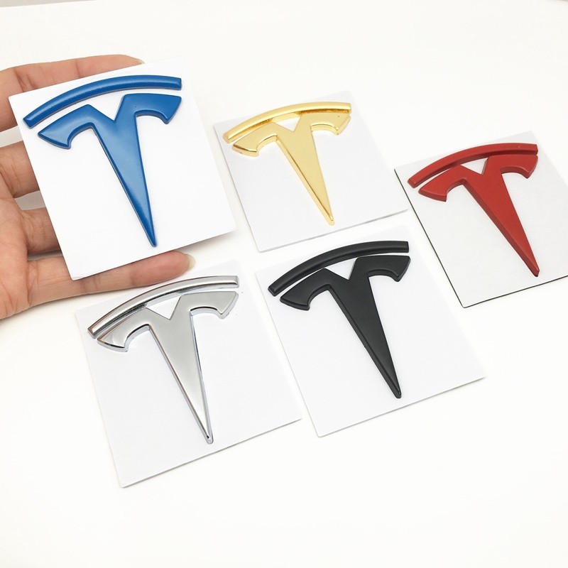 in stock Car Styling 3D Metal for Tesla stickers Model S Model X 3 ...