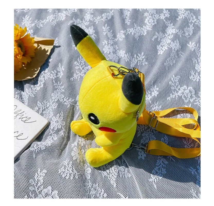 25cm Pokemon Fashion Japanese Anime Fun Cartoon Small Bag Pikachu Plush ...