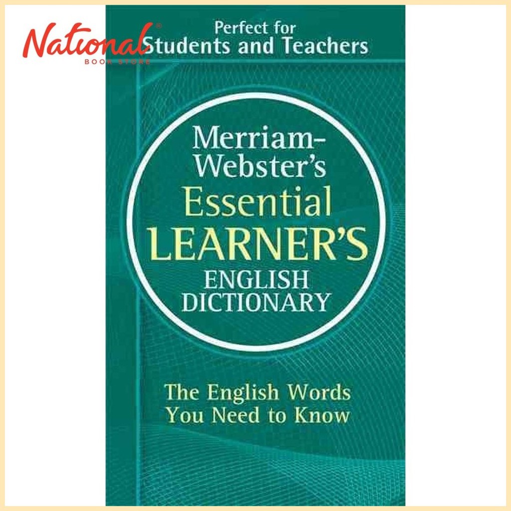 Merriam-Webster'S Essential Learners English Dictionary By Merriam ...