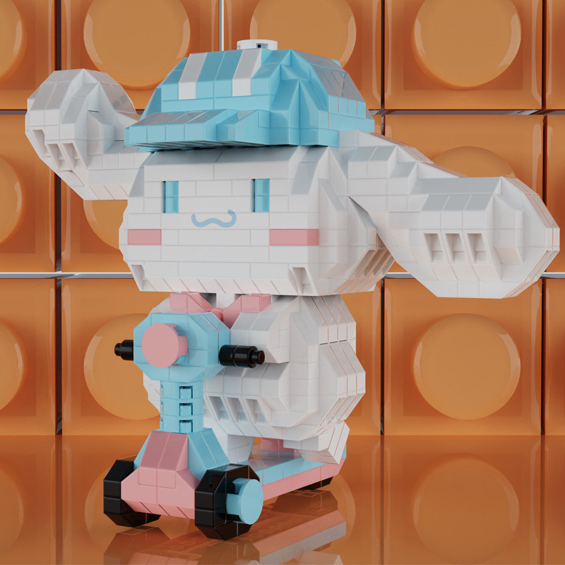 Mini Blcoks Sanrio Cartoon DIY Building Bricks Nanoblock Cinnamon Dog ...