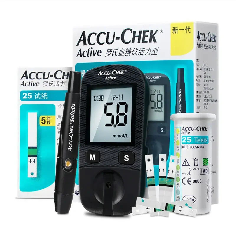 (Exp:Maximum) Accu Chek Active Smart Glucometer Home Imported Precision ...