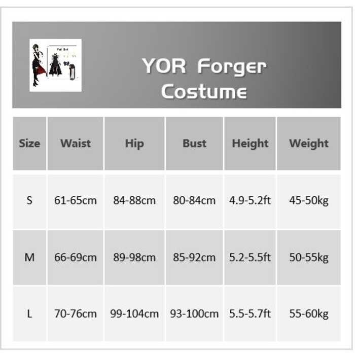 Spy ♪ Anime X Family Cosplay Costume Yor Forger Weapons Halloween Women ...