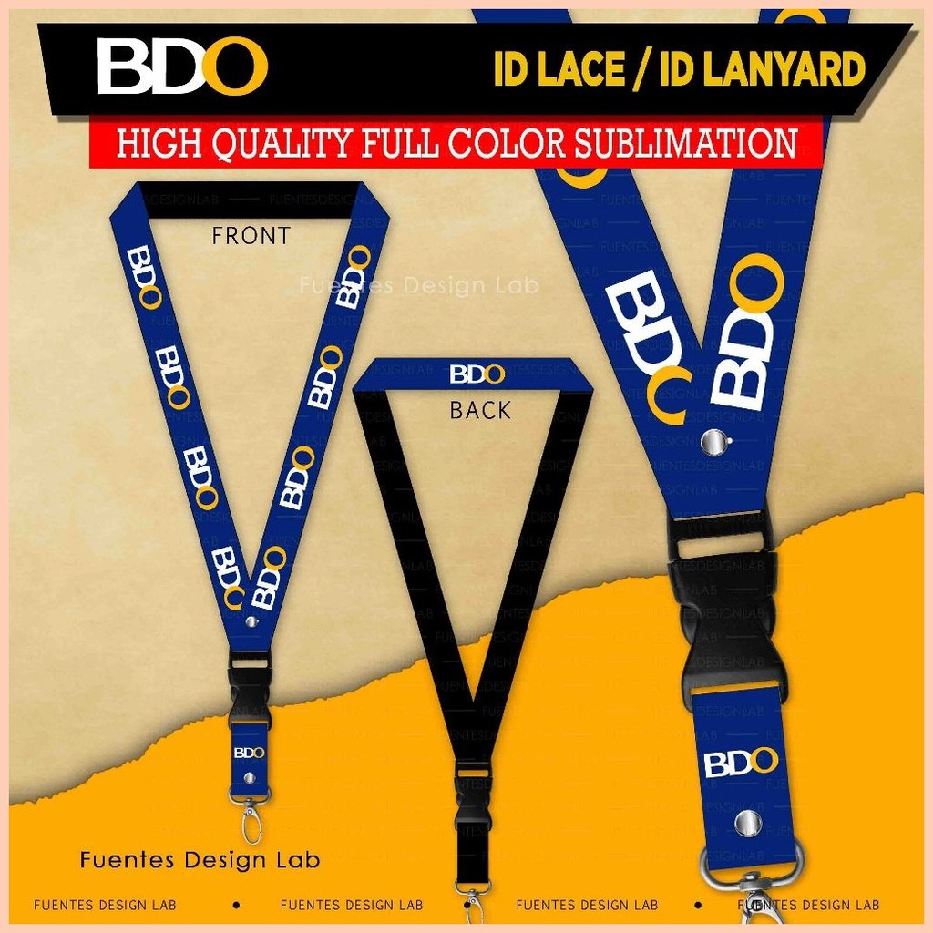 BDO Id Lace | BDO Id LANYARD | BDO Lanyard | Shopee Philippines