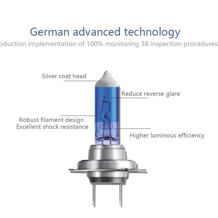 Cool Blue Advance H1 H3 H4 H7 H9 H11 HB3 HB4 12V 5000K Car Halogen ...