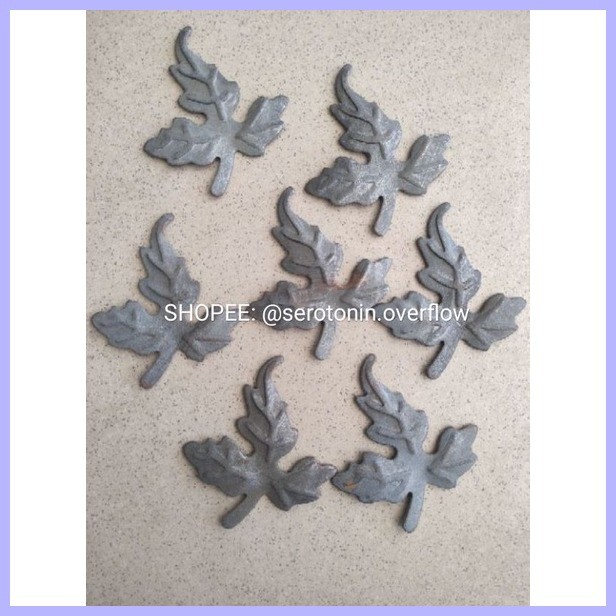 Metal art leaves leaf dahon bakal iron design bed gate railings grills ...