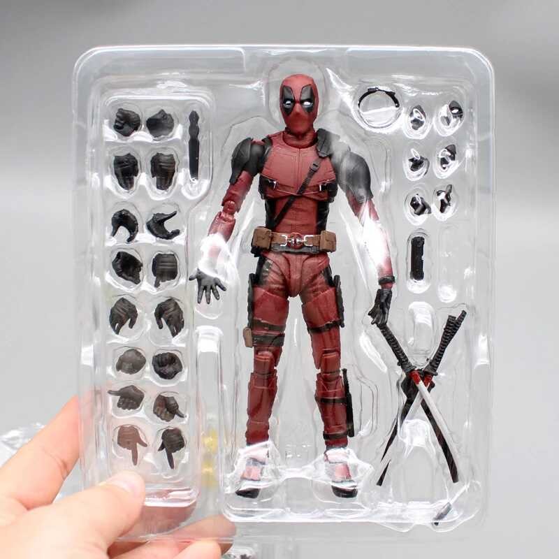 Deadpool 15cm 2 Action Figure Shf X-men Anime Figures Pvc Gk Statue Fig ...
