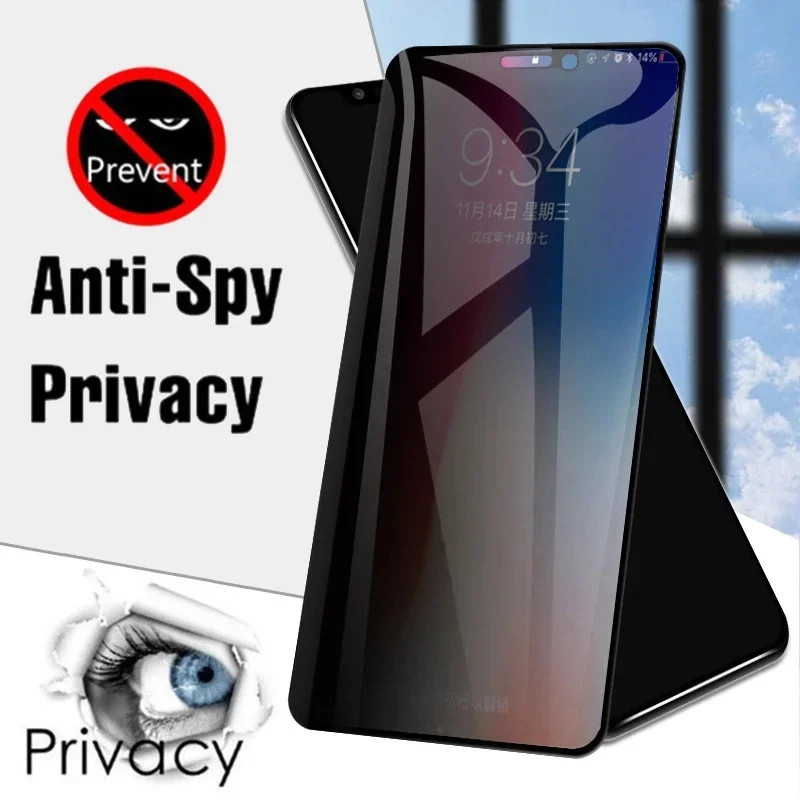 1-2Pcs Anti-Spy Privacy Tempered Glass Infinix HOT 40 Pro 50 50i 40i 30i 12i 10i 10 11 12 30 ...
