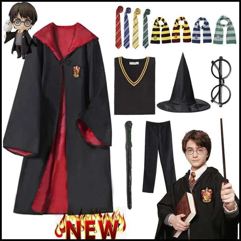 Dsxg Cosplay NEW Y Potter Cosplay Hogwarts Costume Magic Robe Hermione ...