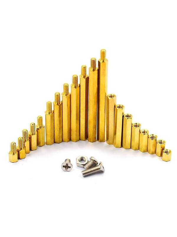 copper pillar Hexagonal M3M4 single head copper screw pillar ...