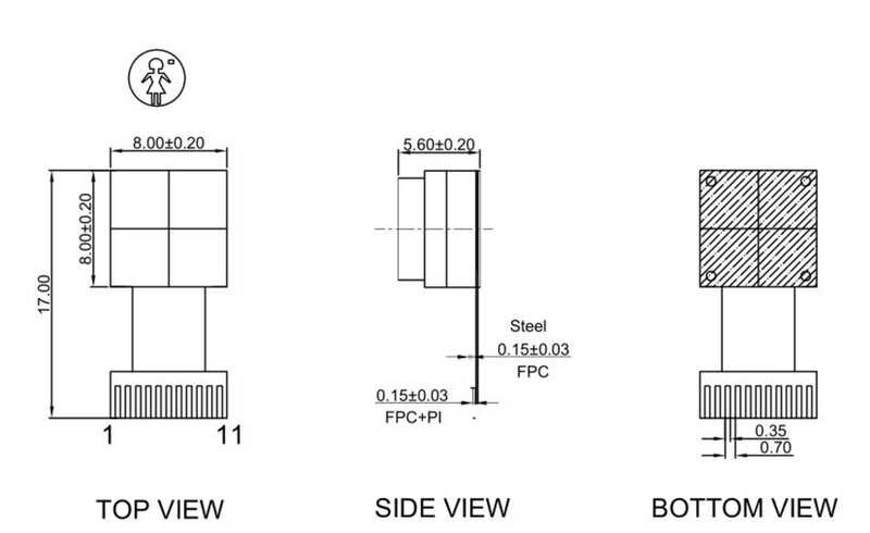 module| type Soldering 1megapixel cmos flex camera base on 1034 sensor ...