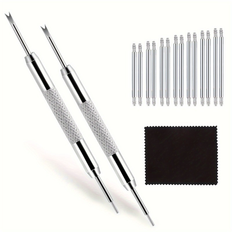 17 Piece Stainless Steel Watch Band Link Pin Tool Set - Durable 1.5mm ...
