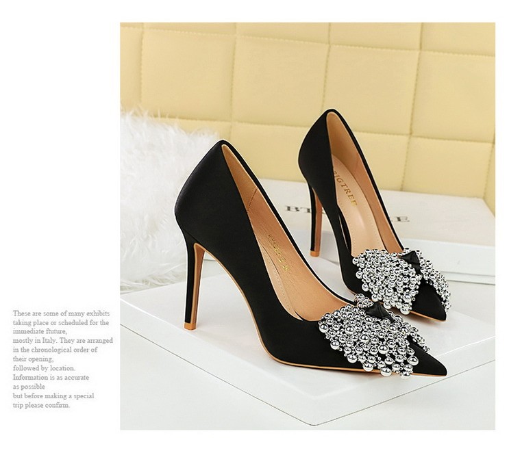 Big Tree High Heels for Women Large Size Pointed Toe Stiletto Wedding ...