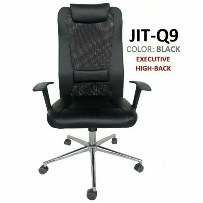 in stock Ergonomic Mesh High back JIT Q-9 Office Chair ( Leather ...