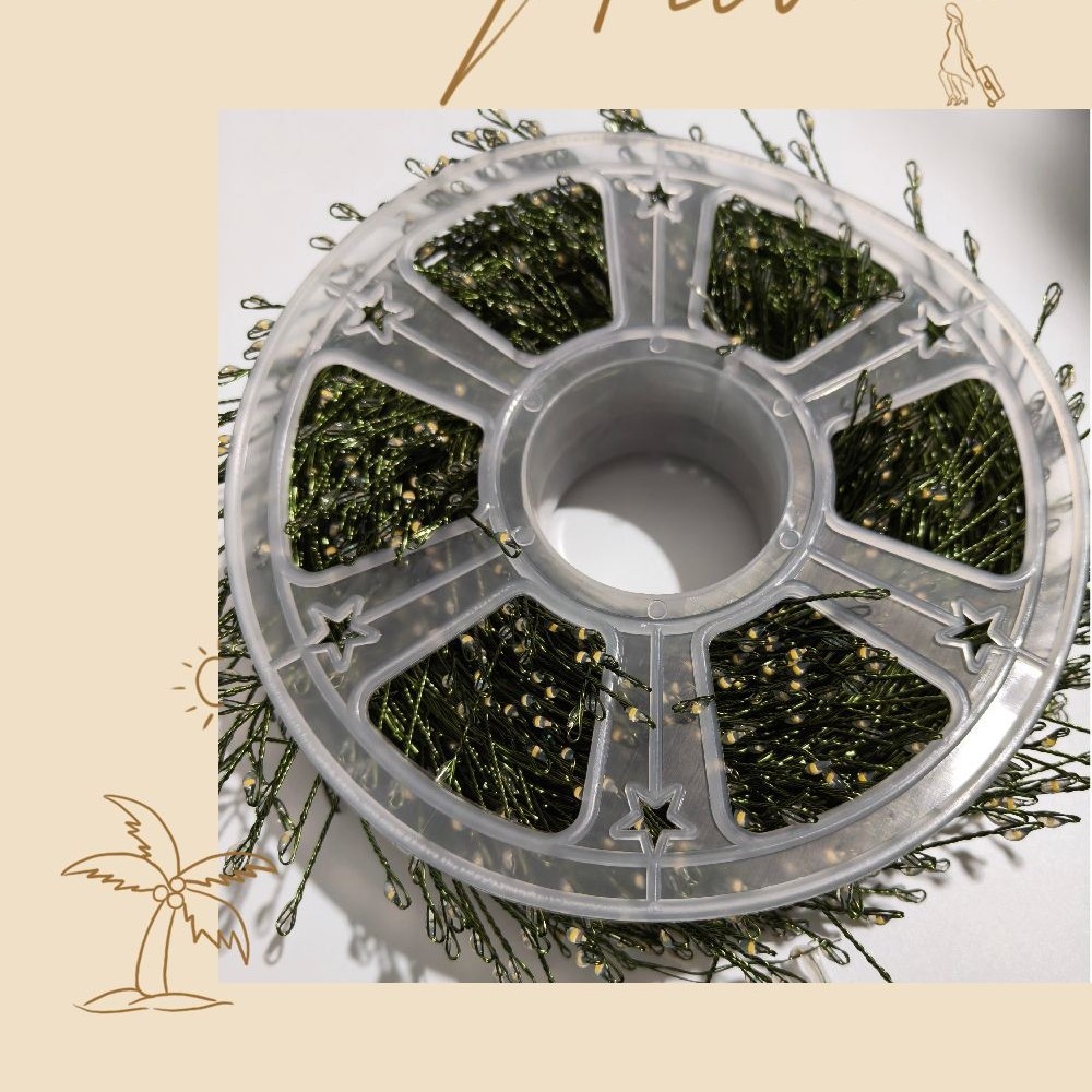 20/30/50/75m Per Roll Christmas Lights Plug in With Remote Green Wire ...