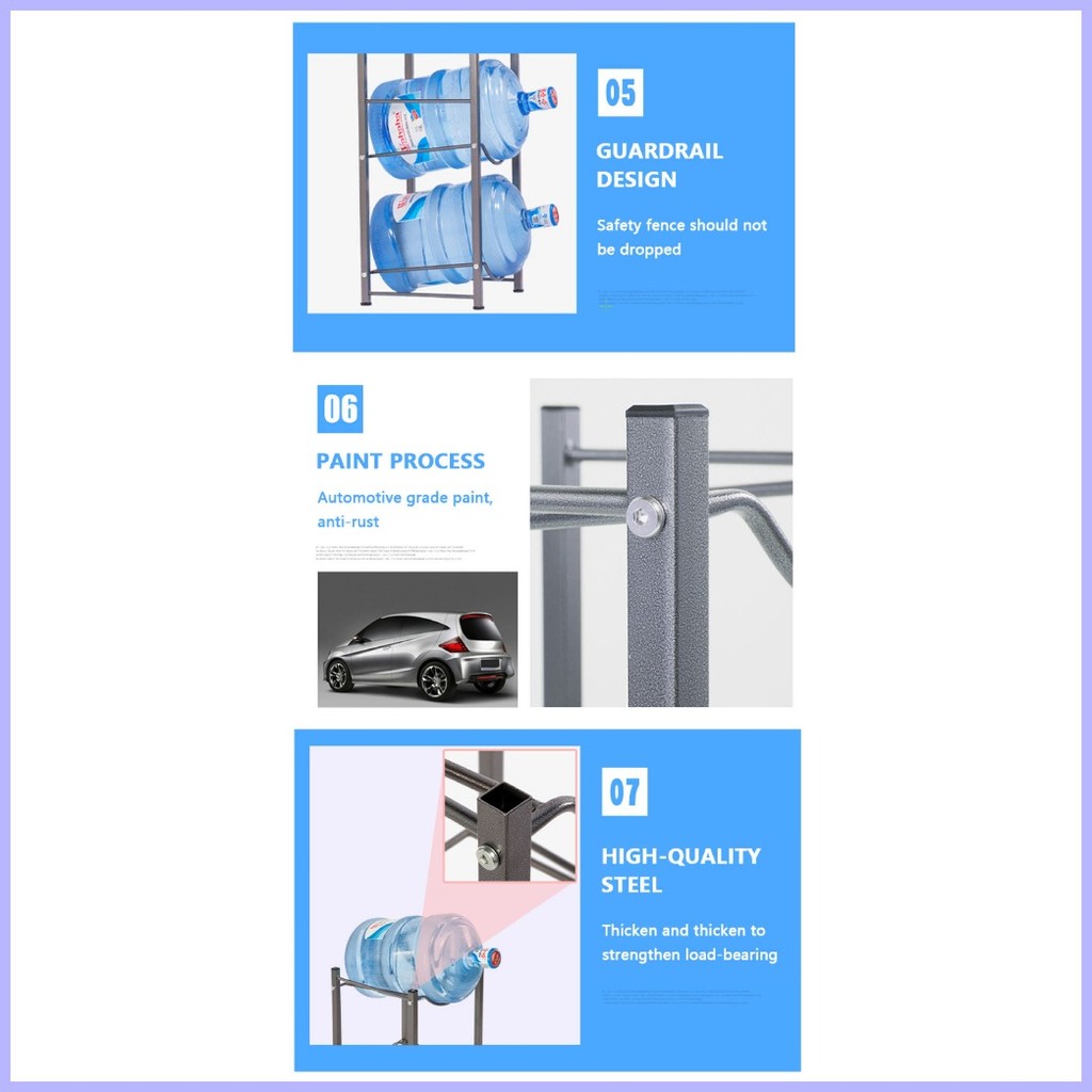 BTY 3/4/5 Layer Mineral Water Dispenser Container Rack Stand Water ...