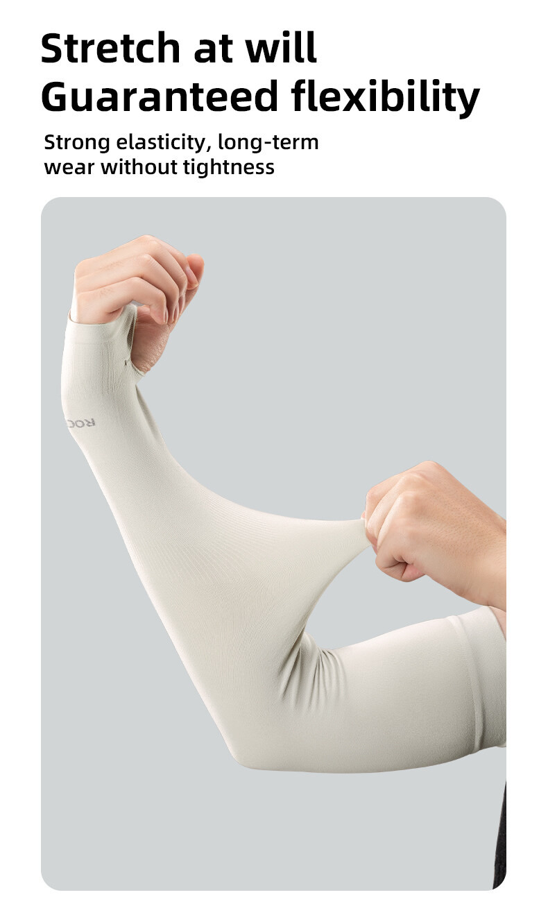 Local Delivery ROCKBROS Ice Arm Sleeve Anti-UV Breathable Elastic ...