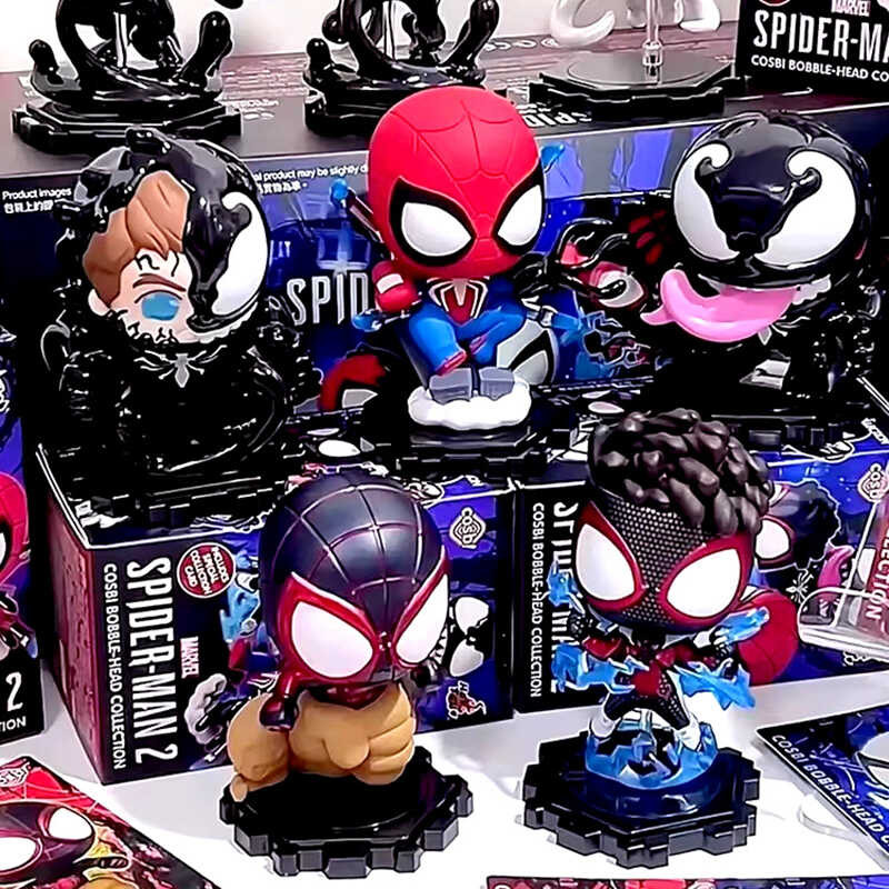 Spider-Man Hot 2 Peter Venom Cosbi Bobble-Head Figures Exclusive ...
