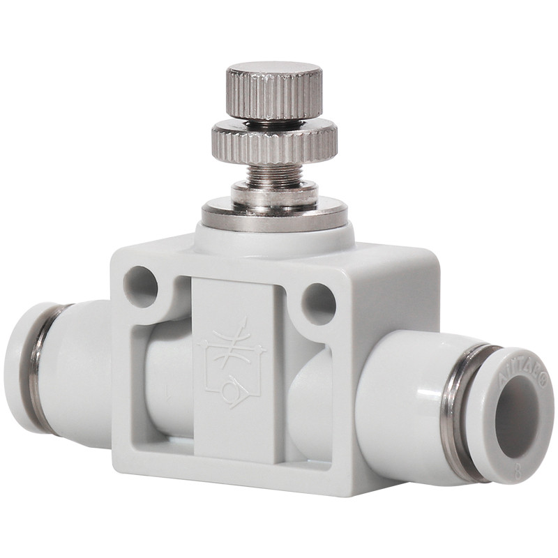 The AIRTAC pipeline is a-way valve of the throttle PSA4-6-8-10-12 cylinder speed control valve ...