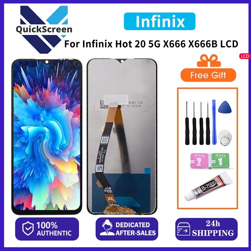 [QuickScreen]Original For Infinix Hot 20 5G X666 X666B LCD DIsplay ...