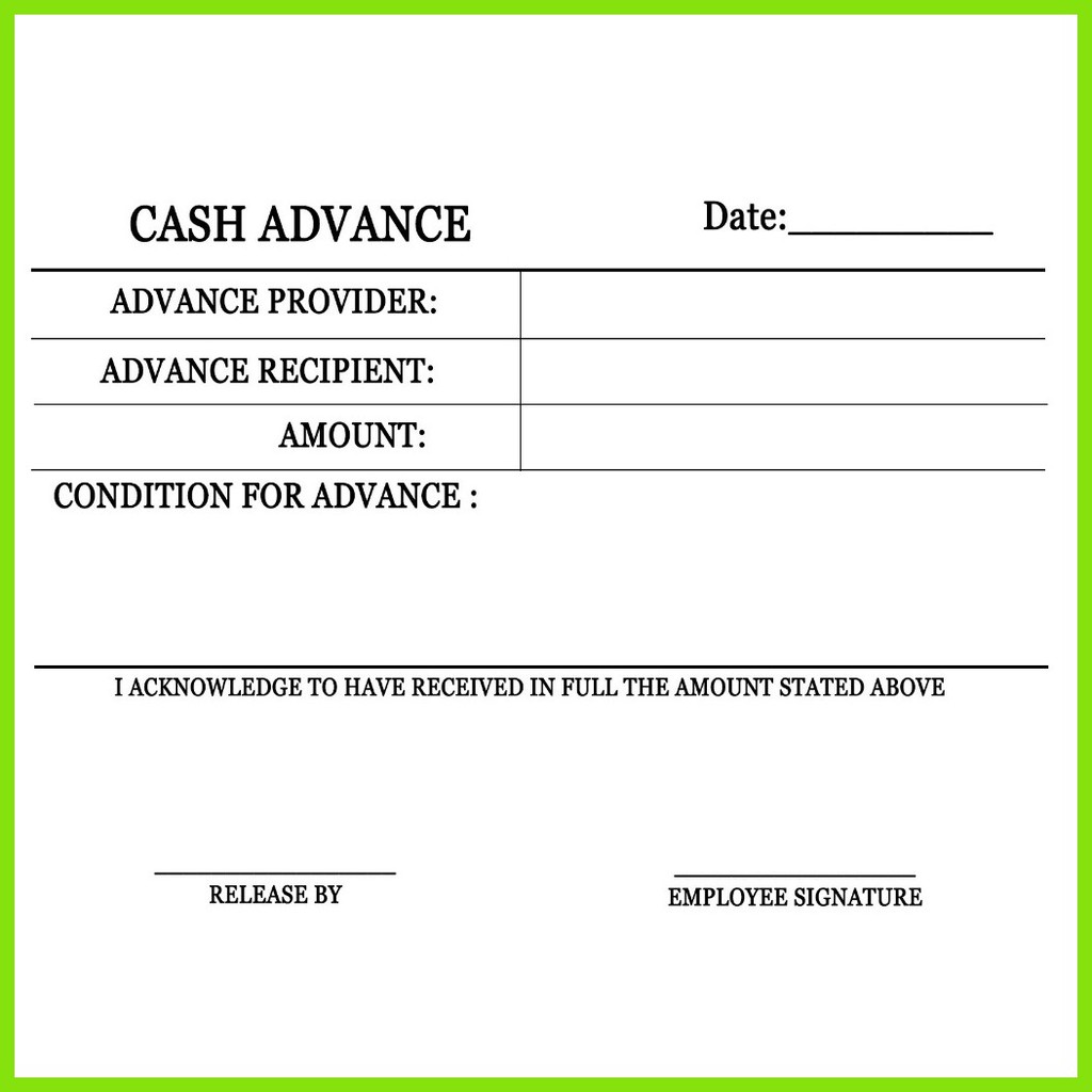 Vale form/ Cash advance slip 50 sheet | Shopee Philippines