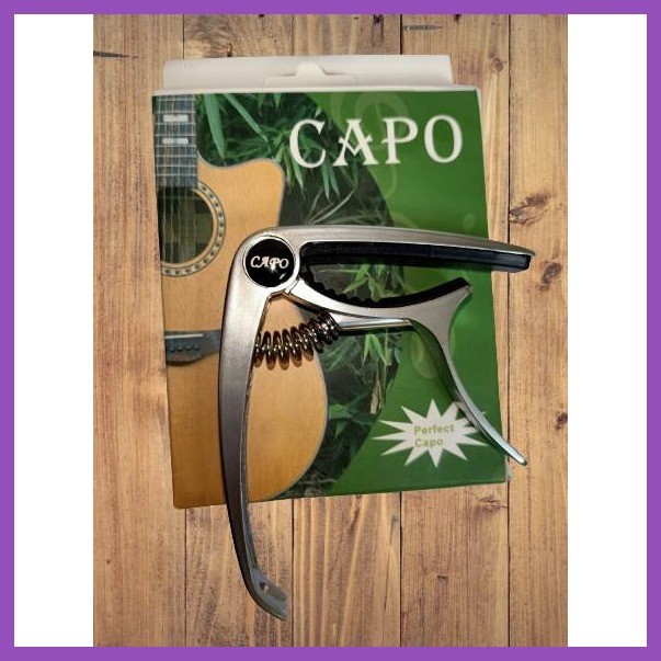 ↟ ℩ ∏ ℌ Metal Guitar Capo Capo For Acoustic & Electric Guitar Gold ...