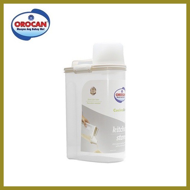 ♣ Orocan 2kg Cereal Dispenser Kitchen Organizer, Dog Cat Food, Laundry ...