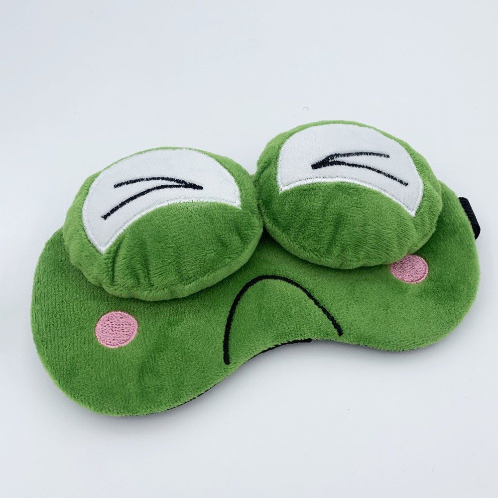 3D Frog Eye Sleeping Eye Mask Embroidery Style with Ice Compress Pack ...