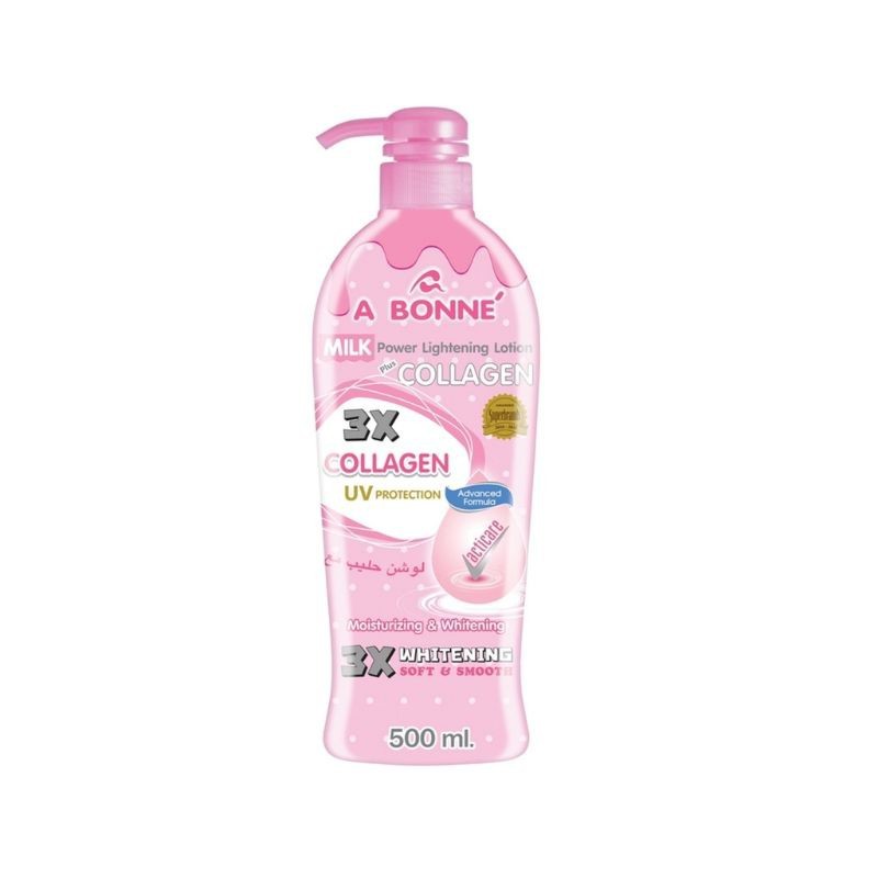 A Bonne Milk Power Whitening Lotion Plus Collagen 500ml | Shopee ...